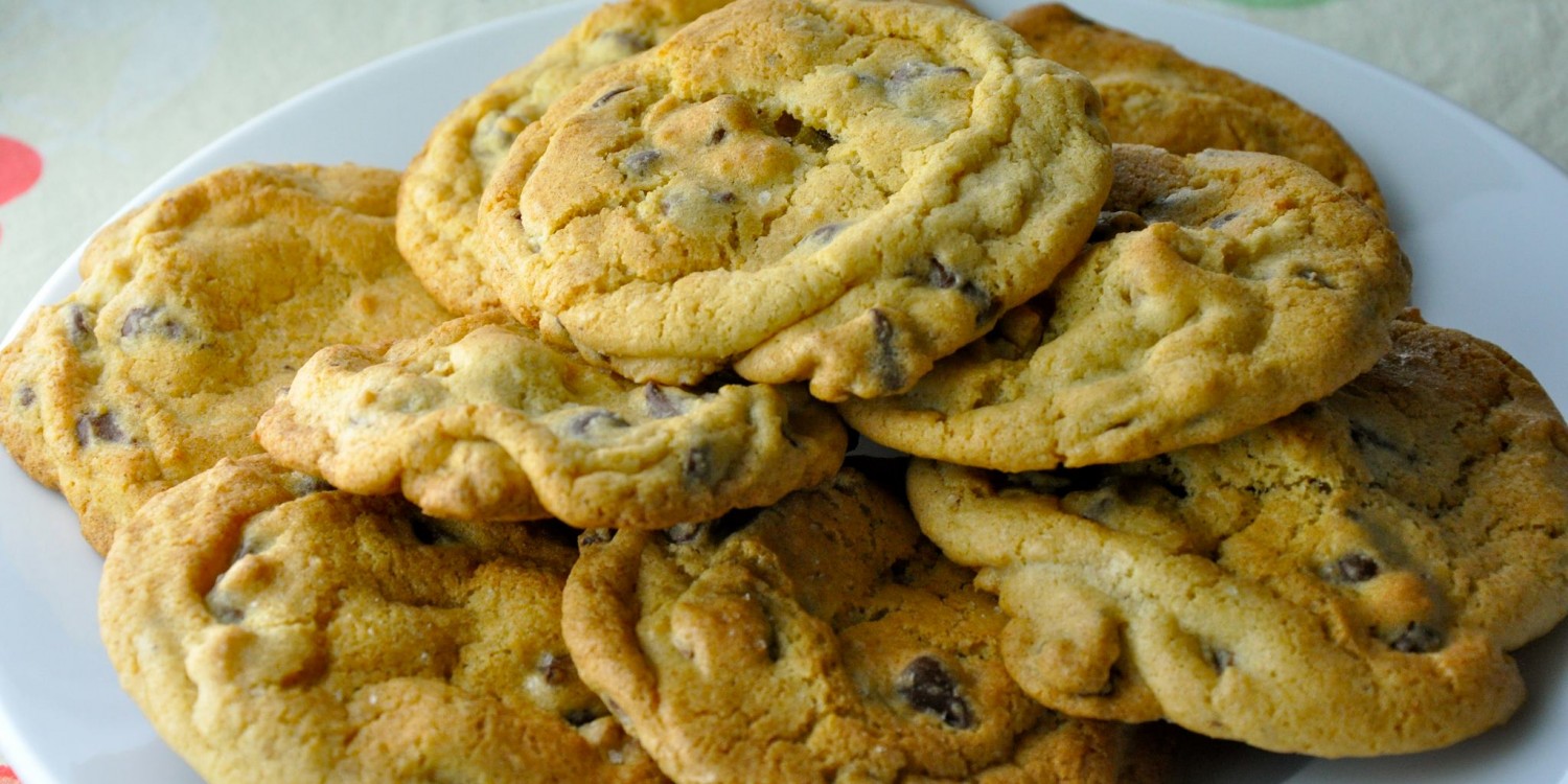 Salty Chocolate Chip Cookies - Veggiecurean