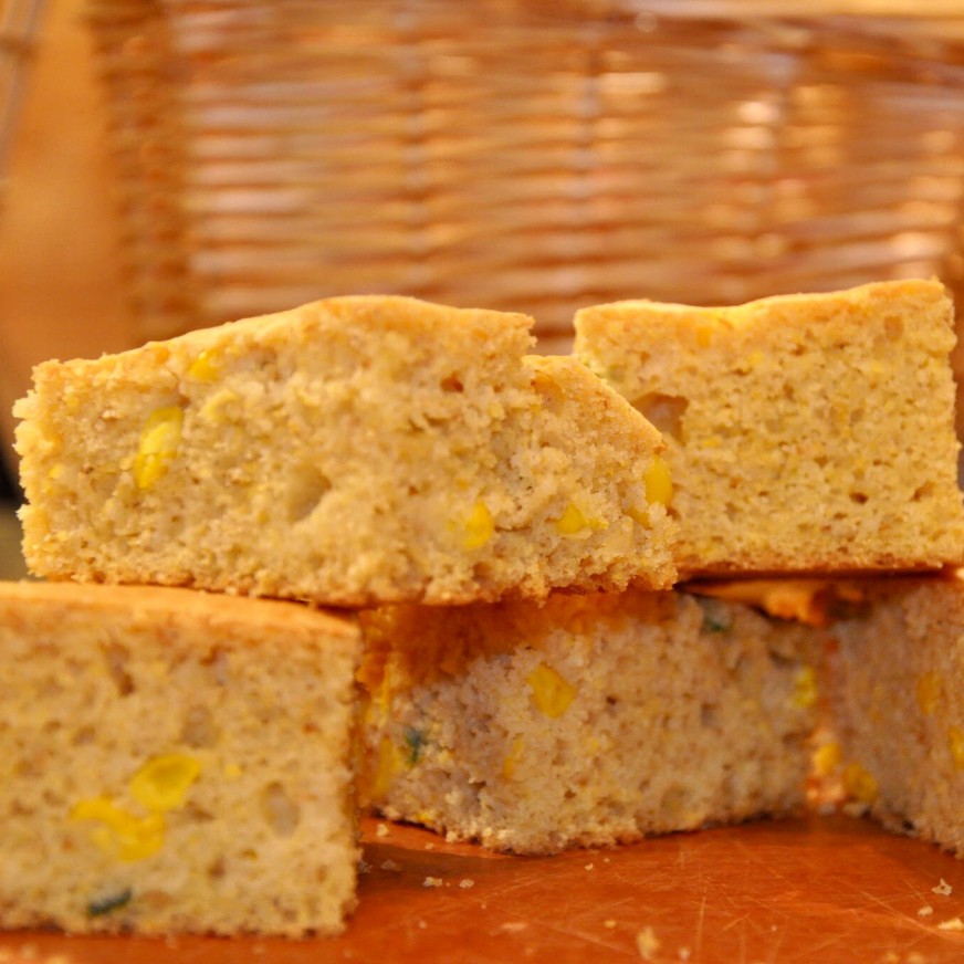 Jalapeño Cornbread - Veggiecurean Moist Cornbread Recipe for Plant ...