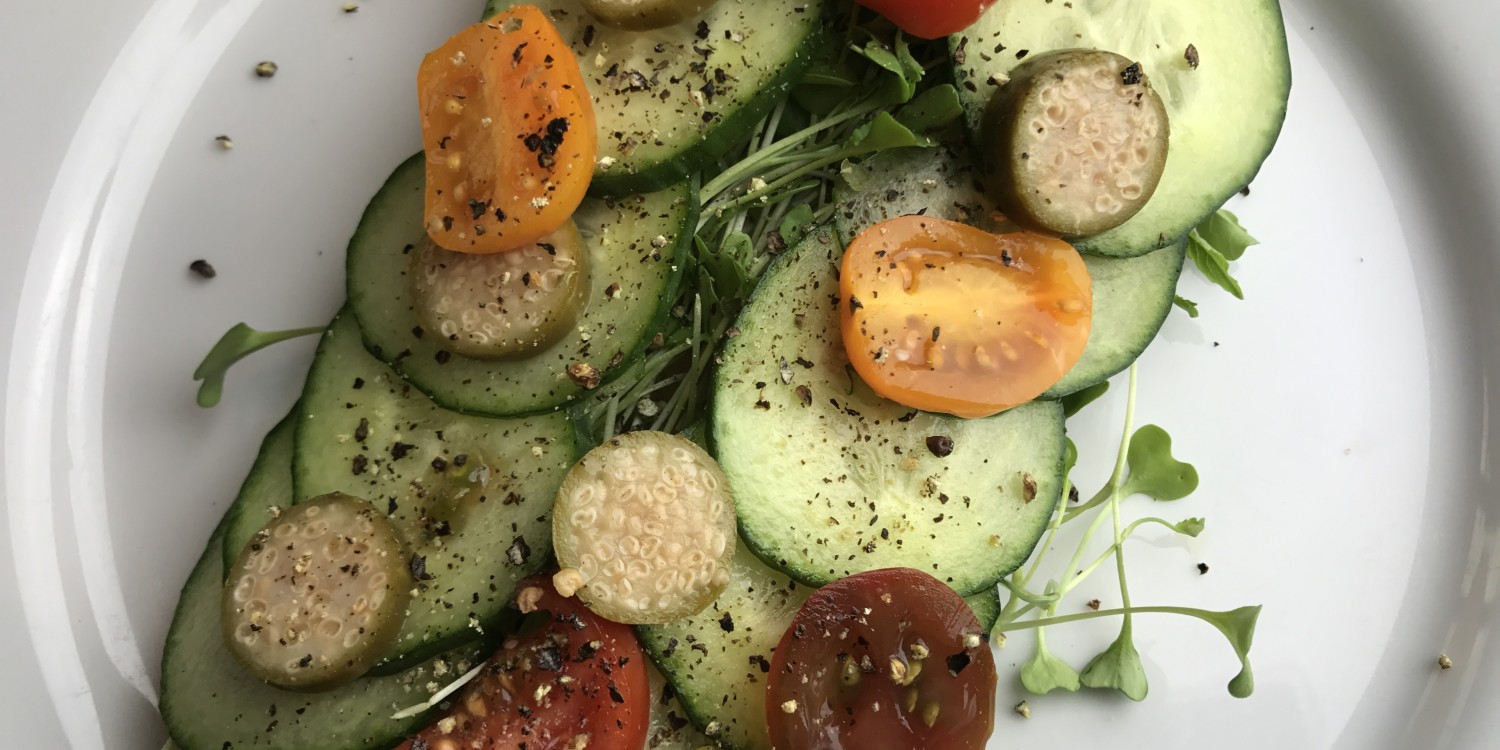 Cucumber & Hummus Toast - Veggiecurean