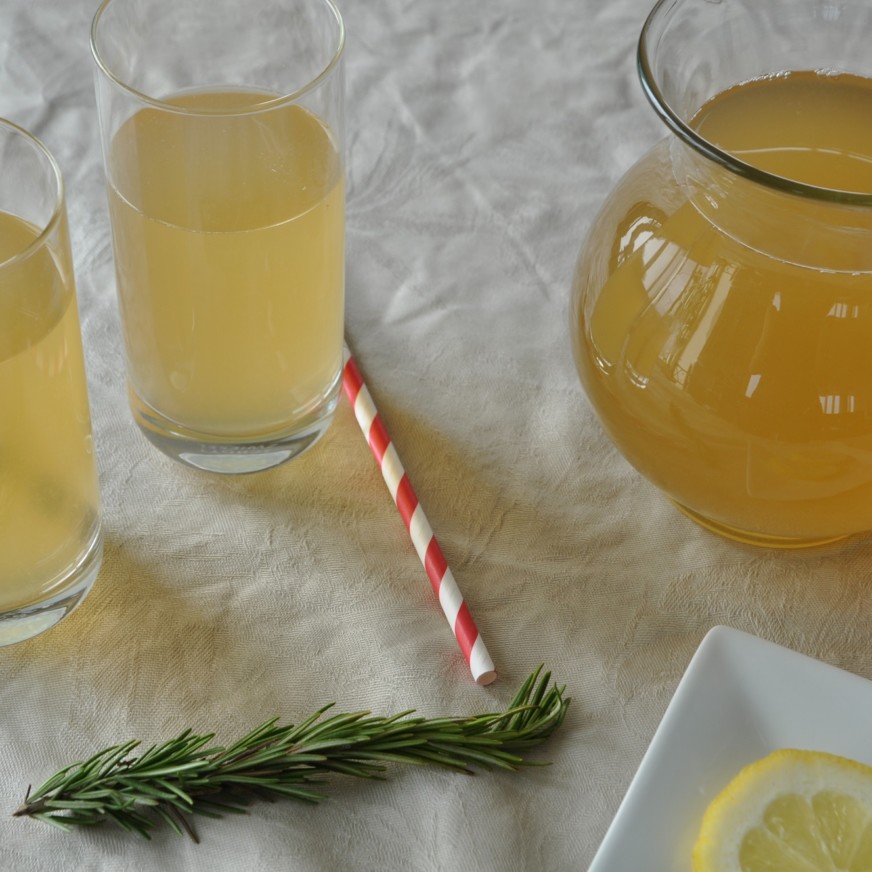 Ginger Rosemary Lemonade Recipe | Veggiecurean