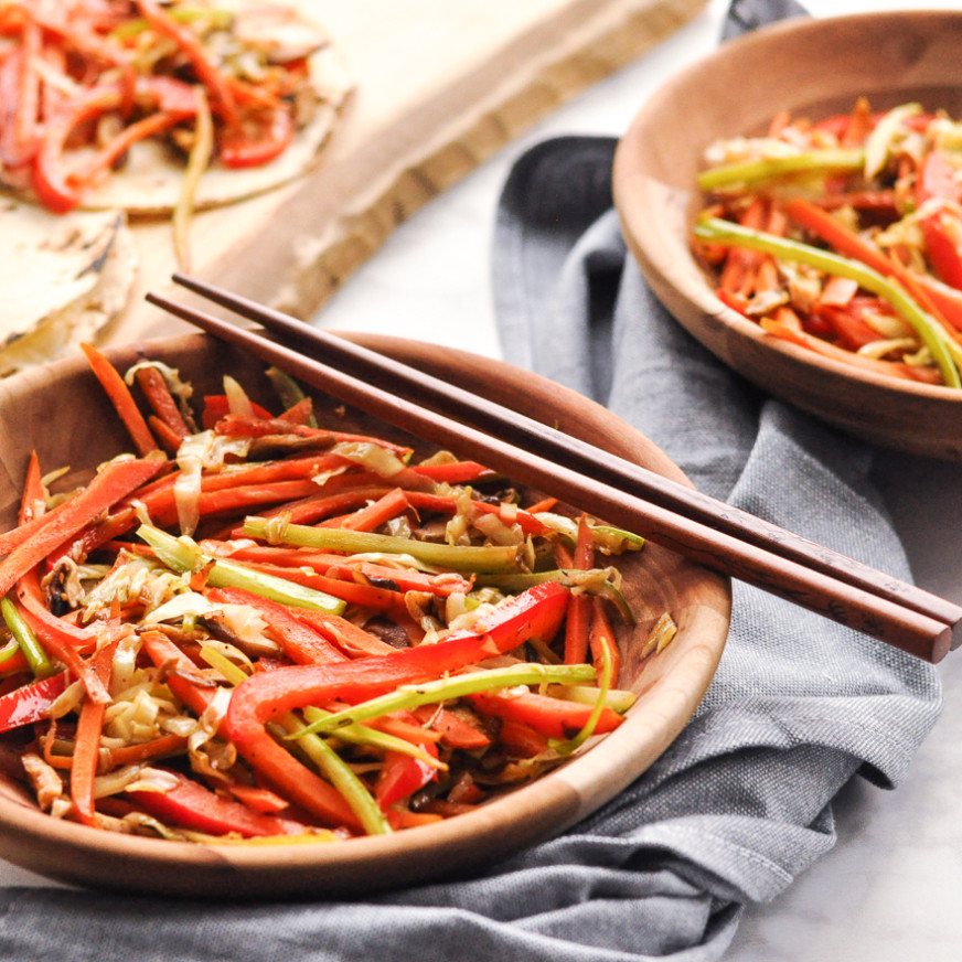 Moo Shu Vegetables - Veggiecurean