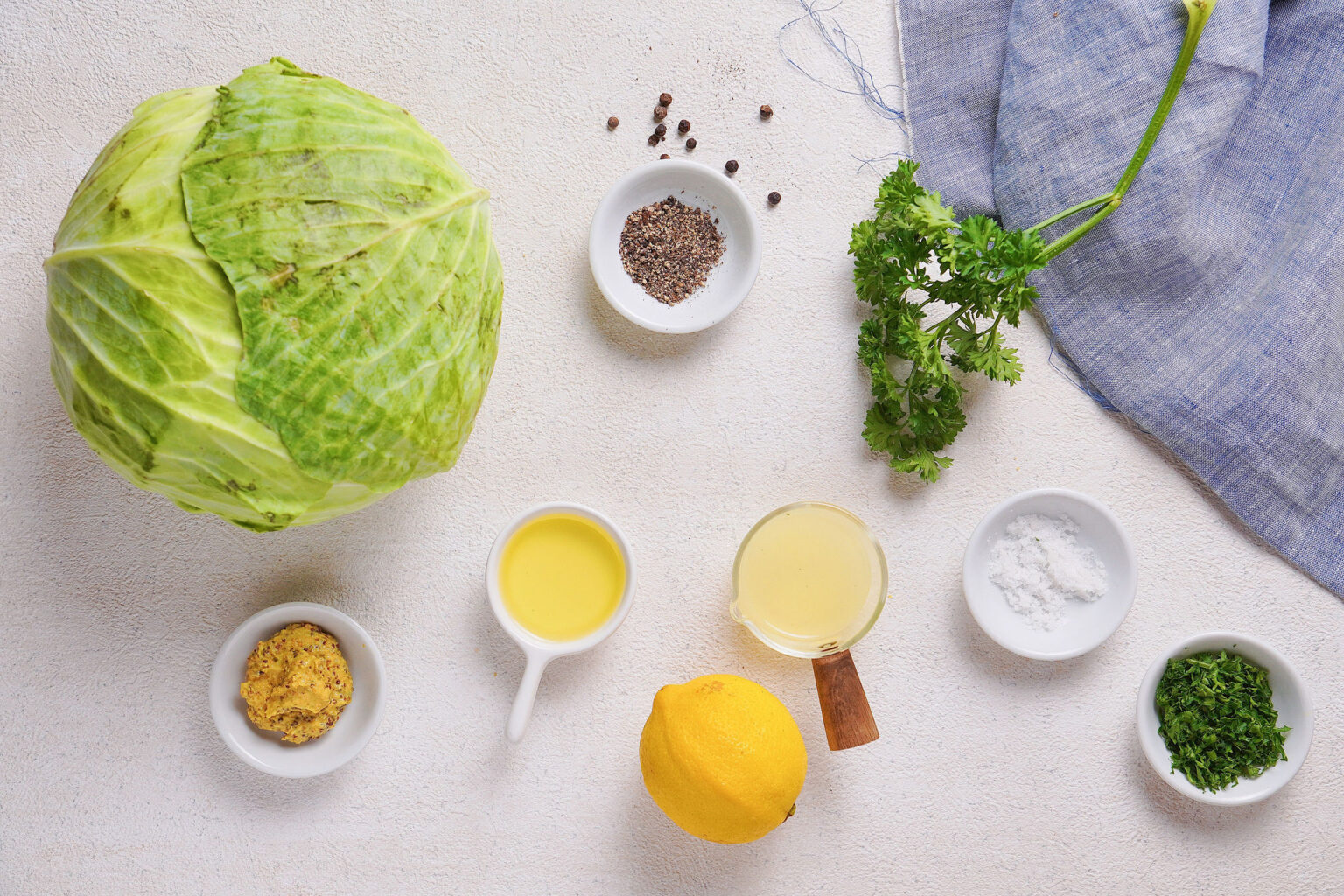 Easy Oven Baked Cabbage with Mustard Sauce - Veggiecurean
