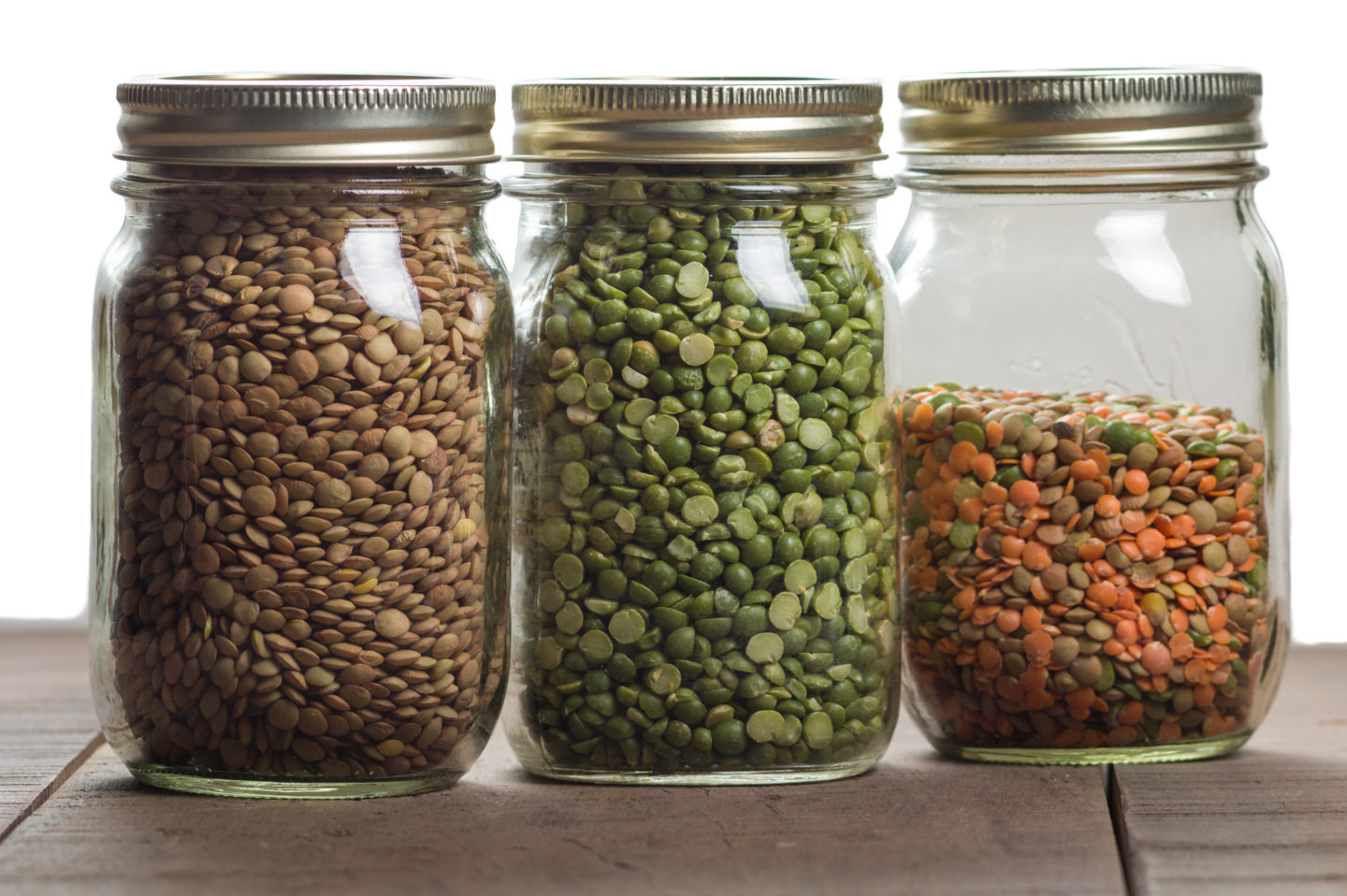 lentils mason jar - Veggiecurean